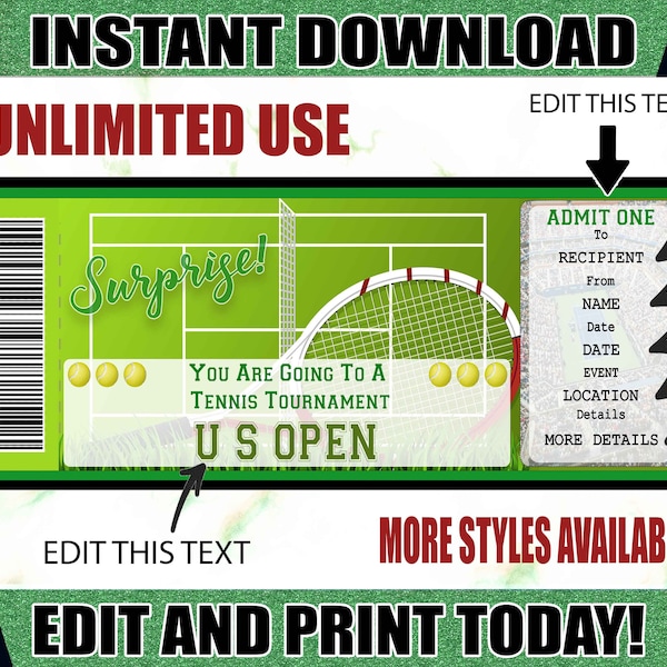 Tennis Tournament - Etsy