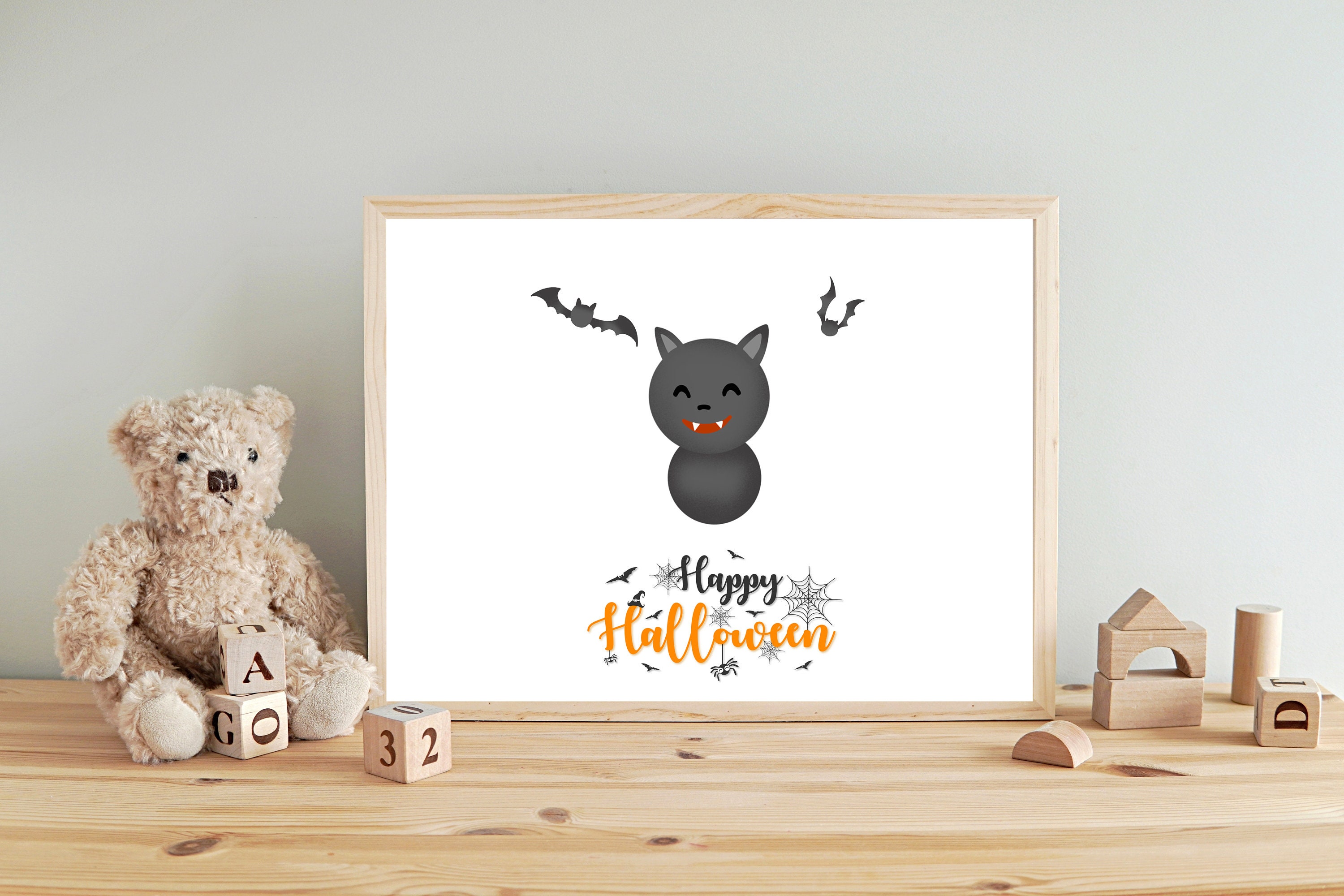 Halloween Bat Handprint Art, Halloween Printable, Halloween Handprint ...
