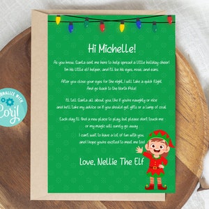 Editable Elf Arrival Letter, Elf Welcome Letter, Personalized With Your ...