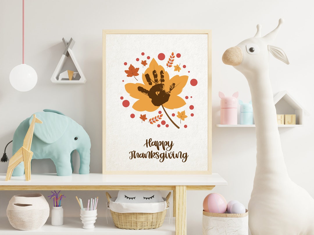 Thanksgiving Handprint Art, First Fall Crafts, Cute Handprint Activies ...