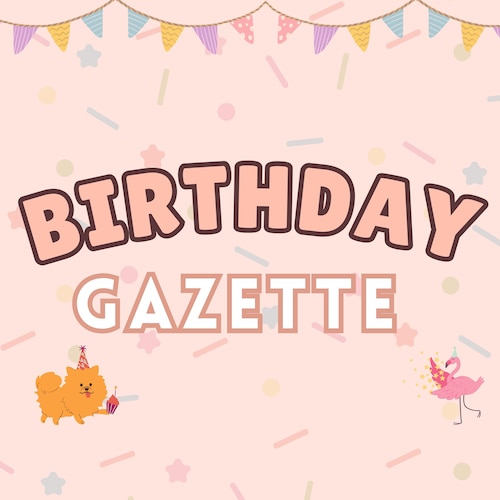 BirthdayGazette - Etsy