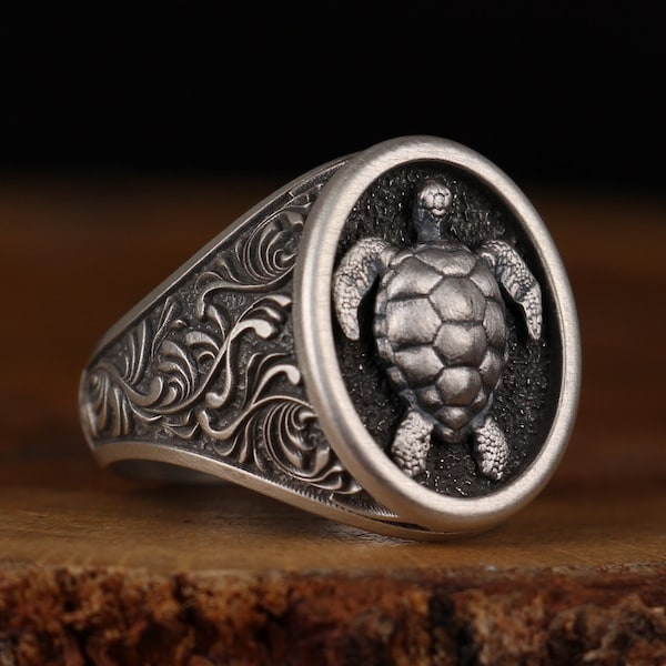 Turtle Ring - Etsy
