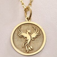 Sterling Silver Simurgh Necklace – Mythical Persian Phoenix Pendant ...