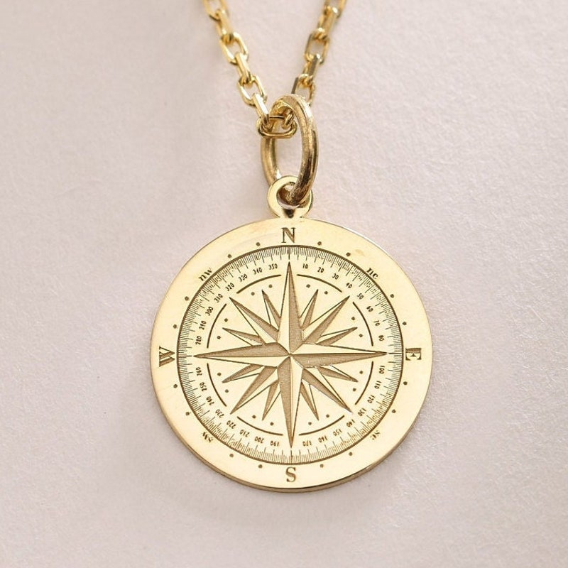 Compass Pendant - Etsy