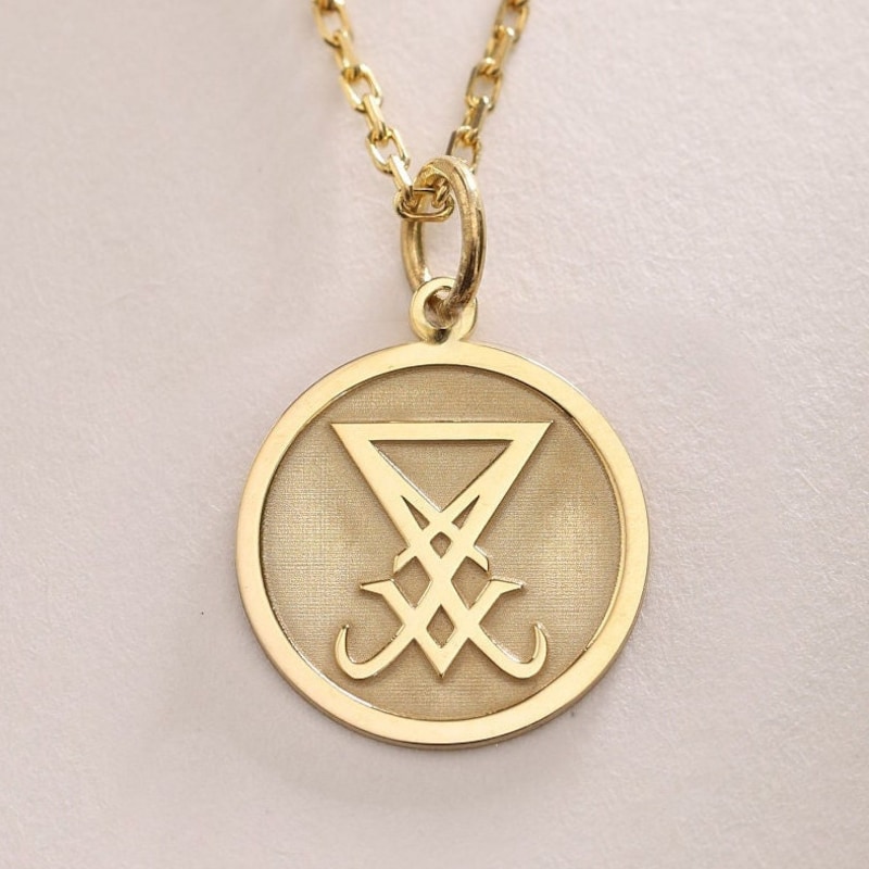 Lucifer Sigil Necklace - Etsy UK