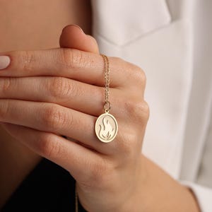 Fire Silver Pendant , Silver Fire Necklace , Fire Charm Silver ,fire ...