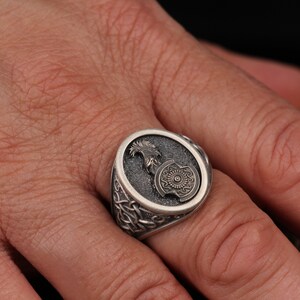 Spartan Ring Warrior Mens Ring , Leonidas Spartan Silver Ring , King ...
