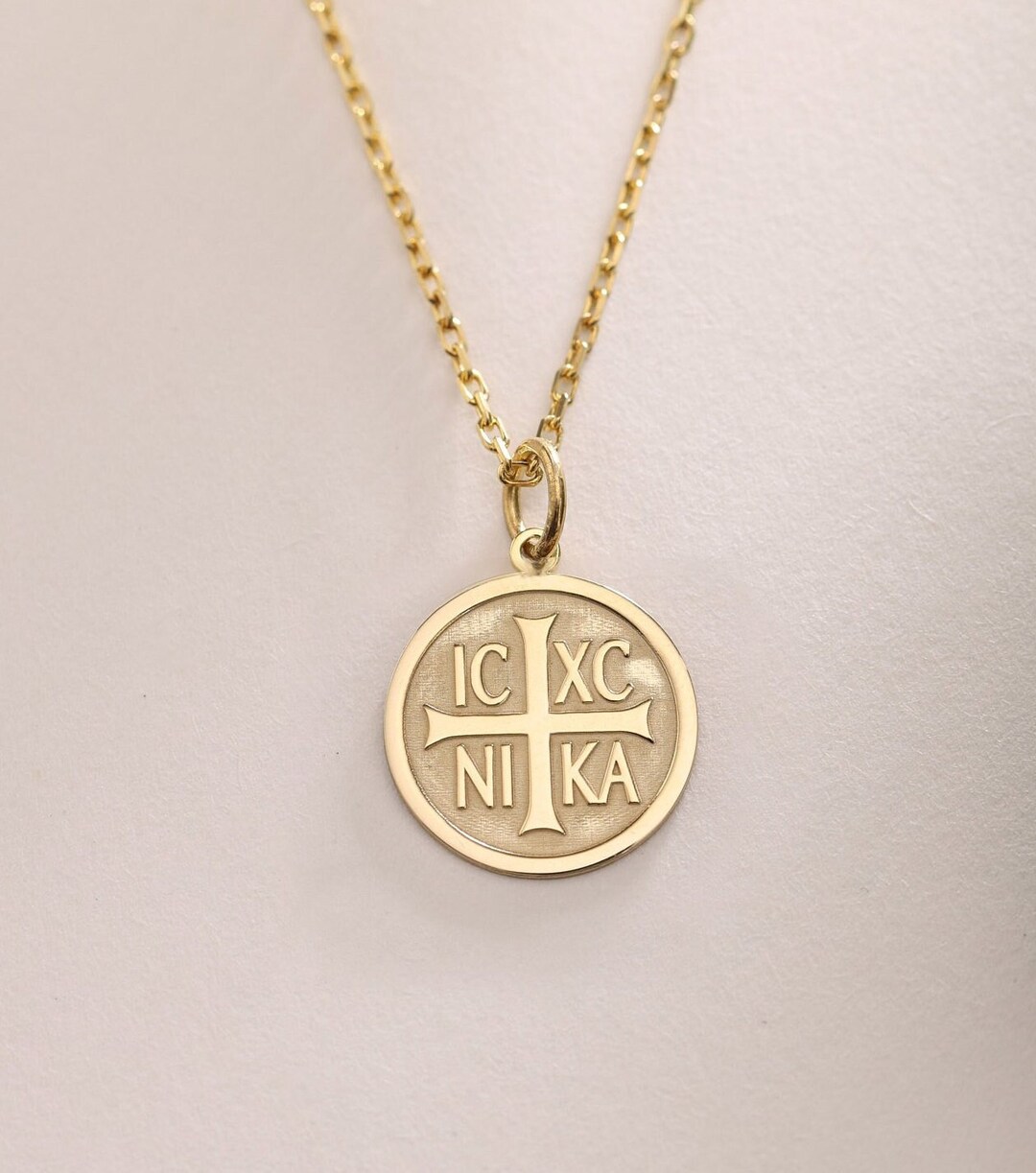 Cross Silver Pendant , Silver ICXC NIKA Cross Necklace , Cross Charm ...
