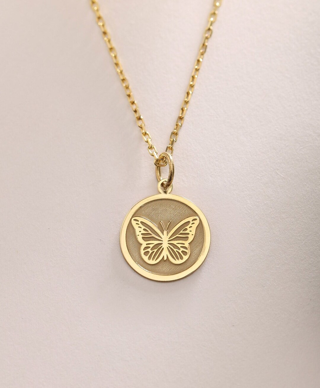 Butterfly Pendant , Minimalist Butterfly Necklace , Butterfly Charm ...