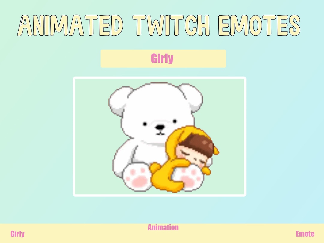 Animated Girl Emote for Twitch/discord | Custom GIF Emotes - Etsy