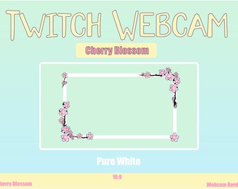 White Webcam Frame Overlay Webcam Border Custom Twitch - Etsy