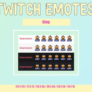 Twitch Emote - King | Funny Meme Emote | Cartoon Meme Emote | Streamer ...