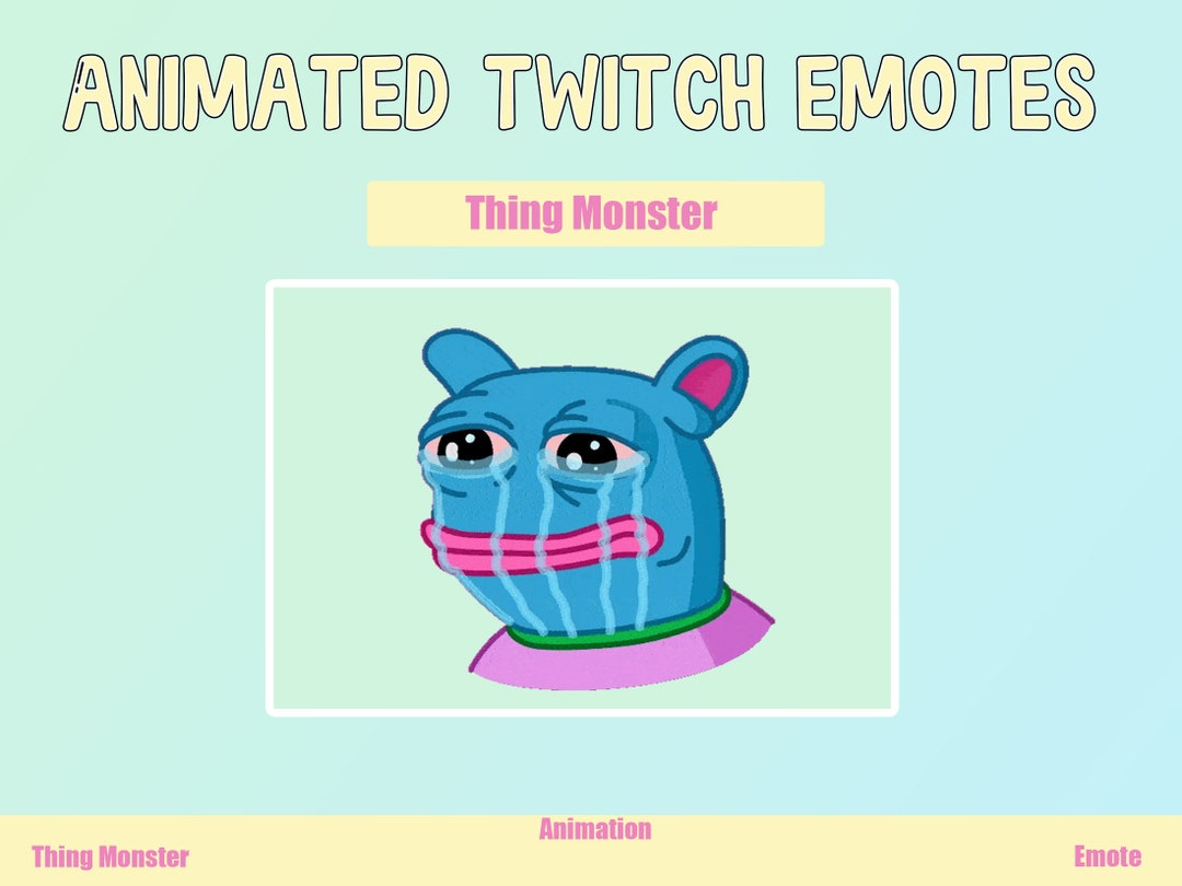 ANIMATED Monster Emotes for Twitch and Discord Cute Chibi Animated ...