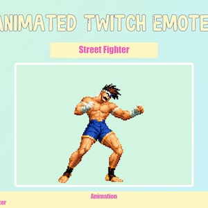 ANIMATED Street Fighter Emotes for Twitch and Discord ! Animated Emotes ...
