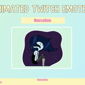 Animated Marceline the Vampire Queen Adventure Time - Emote for Twitch ...