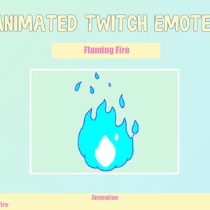 Animated Blue Fire Emote for Twitch or Discord | Twitch Emotes ...