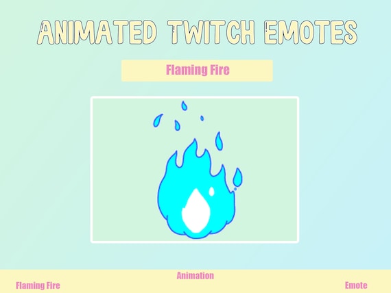 Animated Blue Fire Emote for Twitch or Discord Twitch Emotes - Etsy