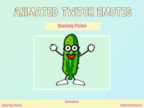 Animated Dancing Pickle Emote for Twitch or Discord Twitch - Etsy Canada