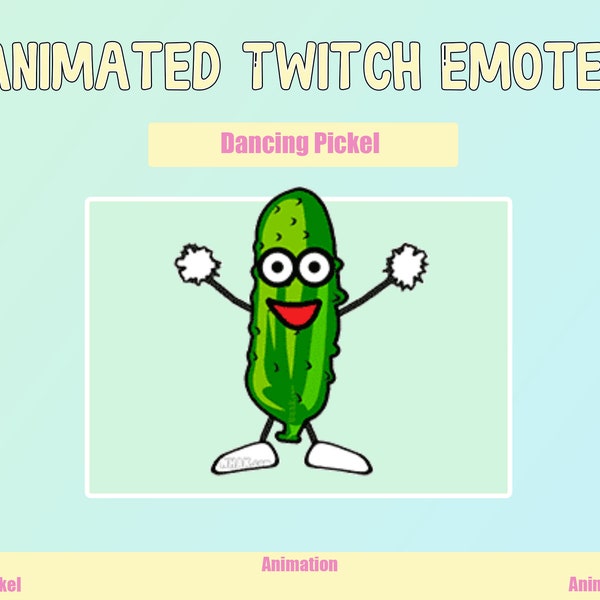 Pickle Emotes Twitch - Etsy