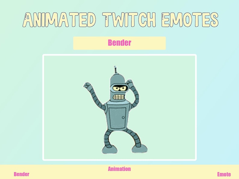 Animated Bender Robot Emote for Twitch and Discord (GIF) - Etsy