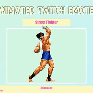 Animated Street Fighter Emotes for Twitch and Discord (GIF) - Etsy