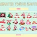 Animated Christmas Santa Emotes for Twitch and Discord (GIF) - Etsy