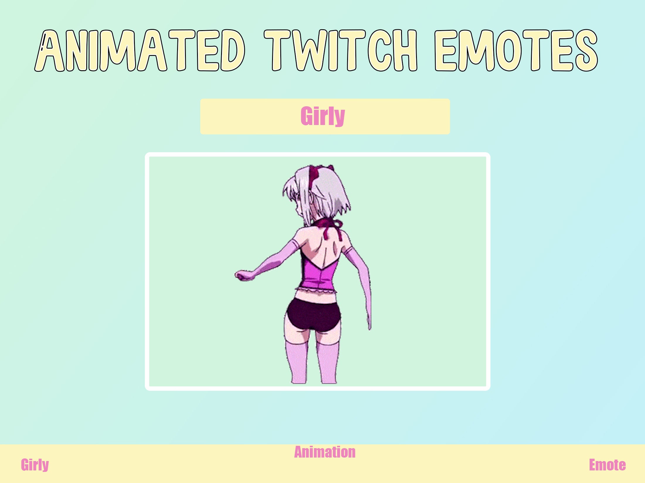 Animated Dancing Girl Emote for Twitch or Discord Twitch - Etsy