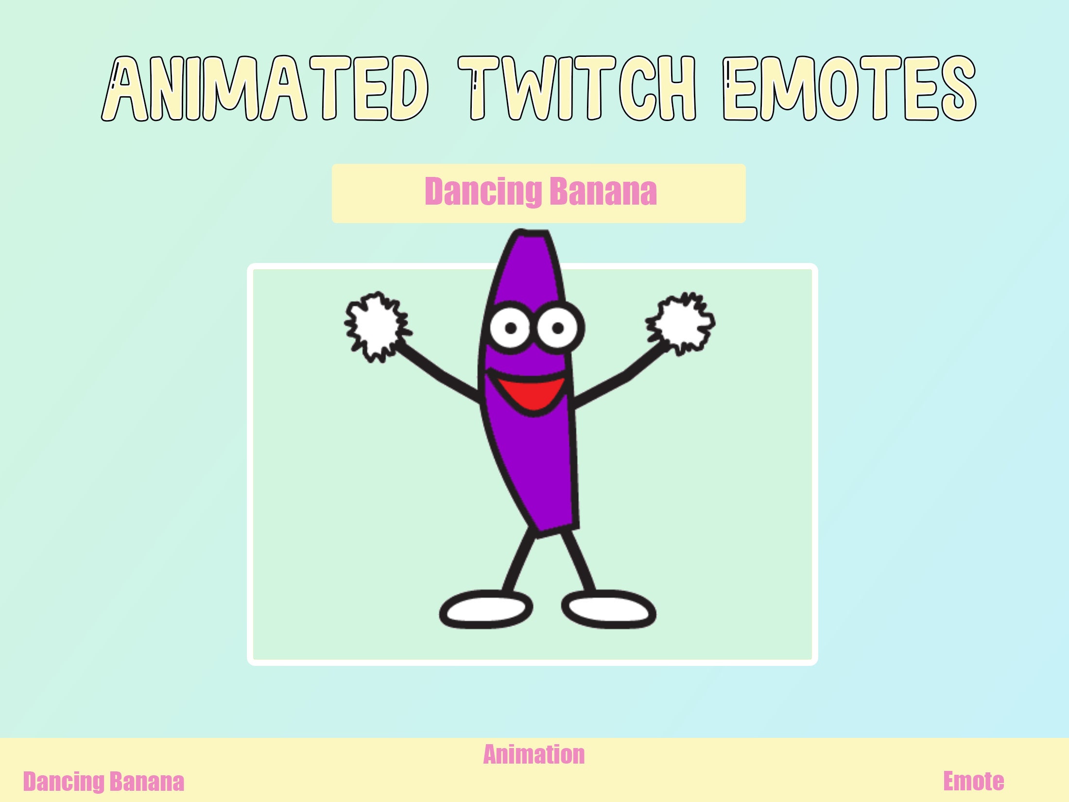 Animated Dancing Banana Emote for Twitch or Discord | Twitch Emotes ...