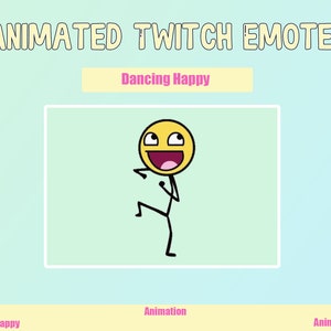 Animated Dancing Happy Emote for Twitch or Discord | Twitch Emotes ...
