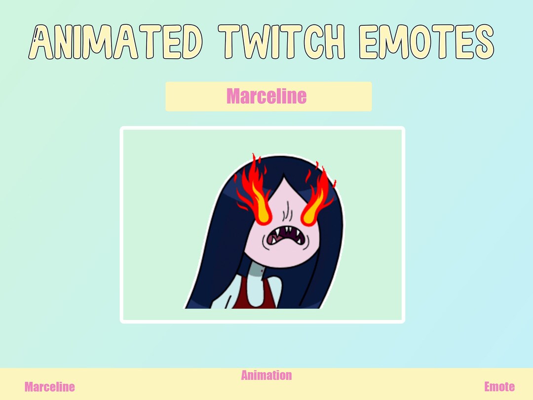 Animated Marceline the Vampire Queen Adventure Time - Emote for Twitch ...