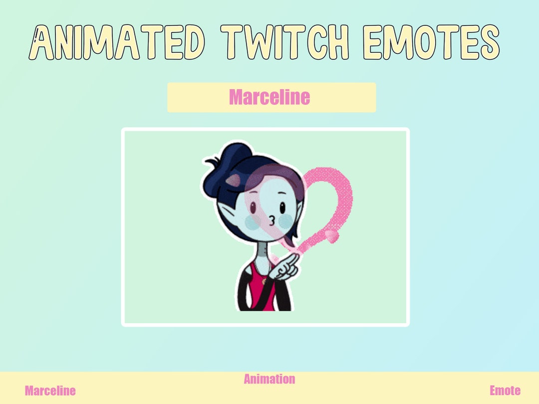 Animated Marceline the Vampire Queen Adventure Time - Emote for Twitch ...