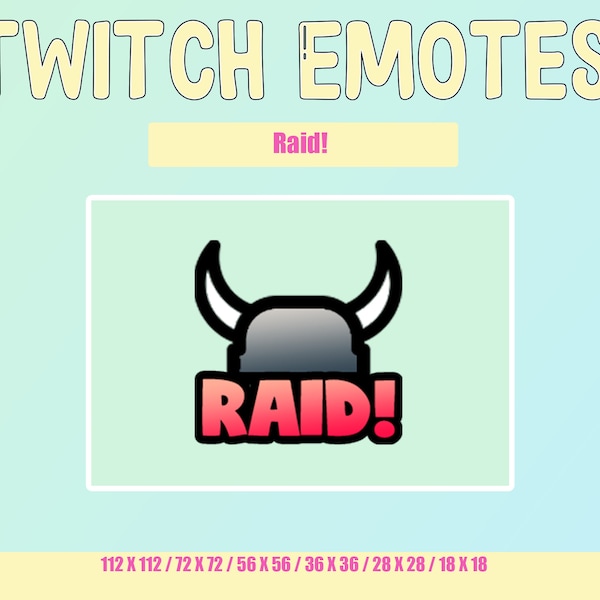 Twitch Raid Emote - Etsy