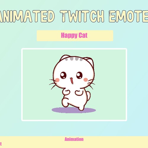Animated Emotes for Twitch Discord Youtube Dancing Cat - Etsy