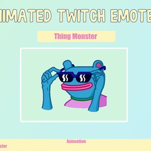 ANIMATED Monster Emotes for Twitch and Discord Cute Chibi Animated ...