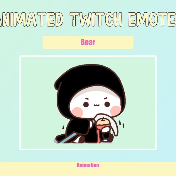 Twitch Emotes Animated Bear - Etsy