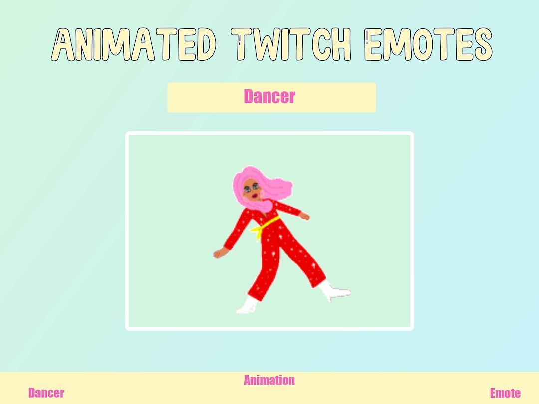 Animated Dancing Girl Emote for Twitch and Discord (GIF) - Etsy