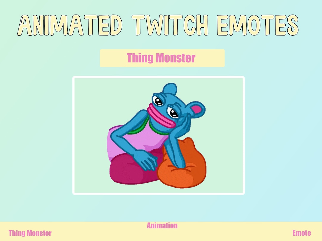 ANIMATED Monster Emotes for Twitch and Discord ! Cute Chibi Animated ...