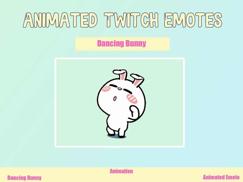 Animated Dancing Bunny Emote for Twitch or Discord | Twitch Emotes ...