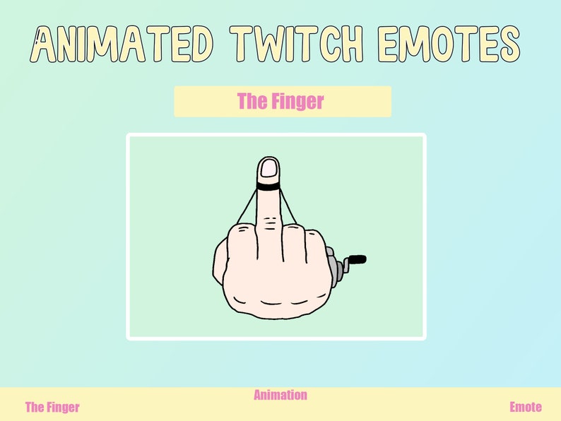 Animated Finger Emote for Twitch and Discord (digital Download) - Etsy