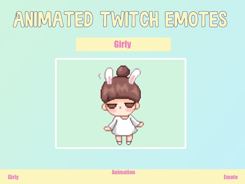 Animated Dancing Girl Emote for Twitch or Discord Twitch Emotes ...