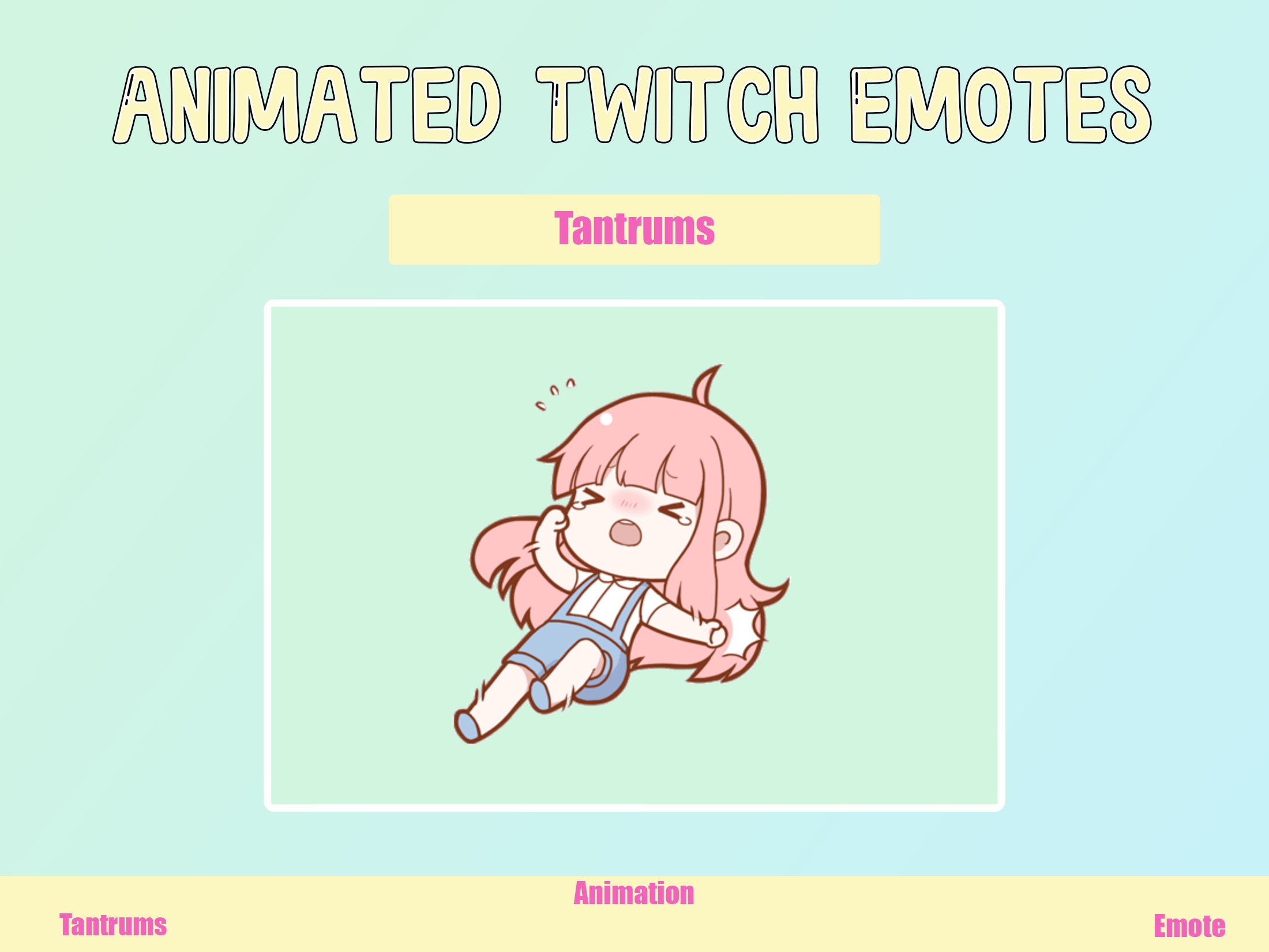 Animated Tantrums Emote | Red Hair Girl, Twitch/discord (GIF) - Etsy