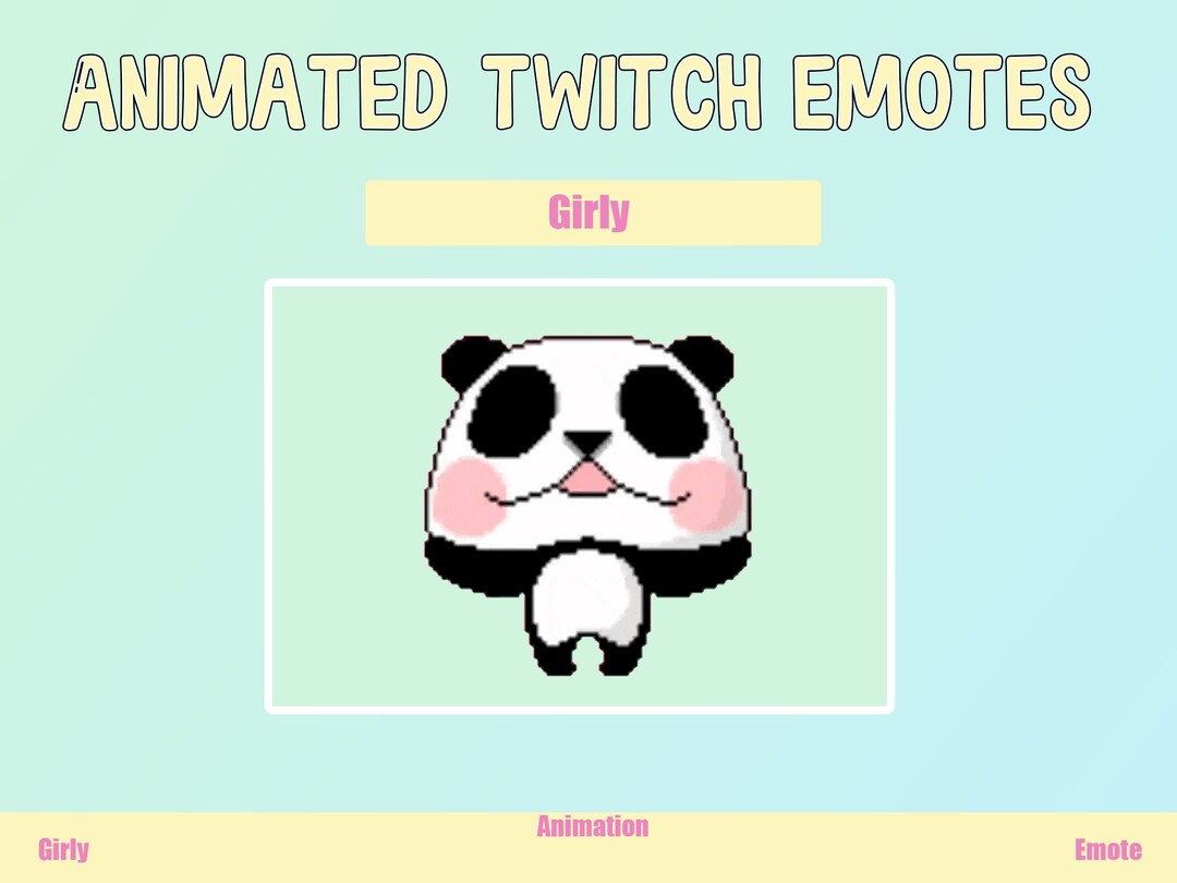 Dancing Panda Animated Emote for Twitch, Discord (GIF) - Etsy