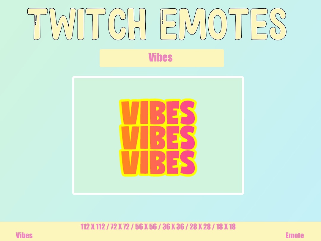 Vibes Meme Twitch Emote – Funny Cartoon Emote (PNG) - Etsy UK