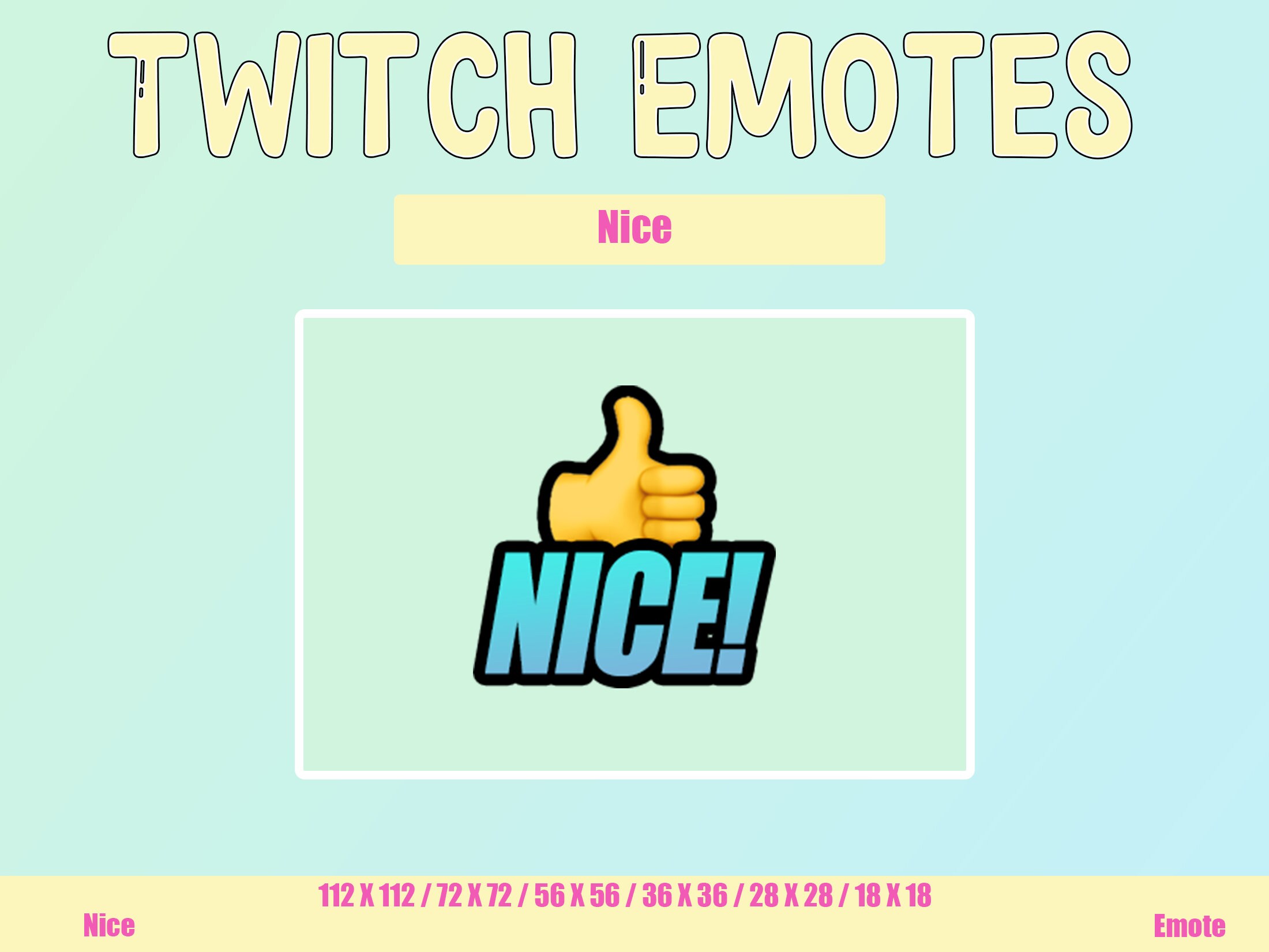 Twitch Emote NIce Meme / Funny Meme Emote / Cartoon Meme Emote ...