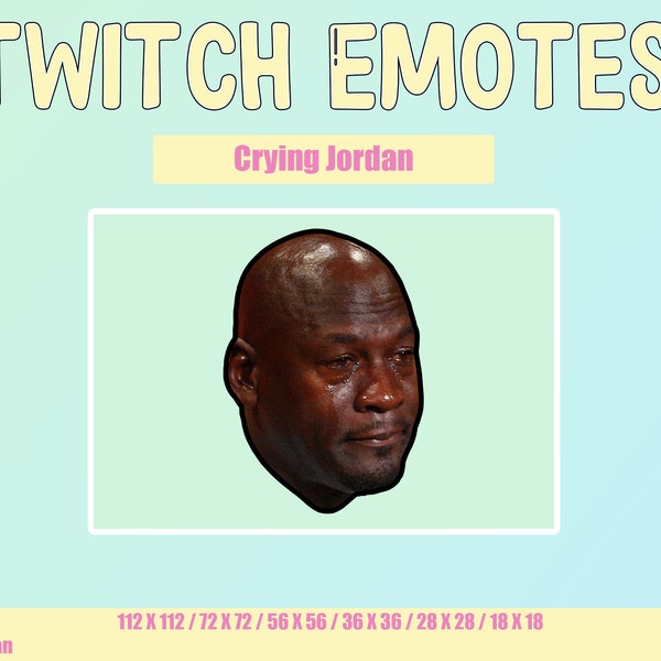 Crying Twitch Emote - Etsy