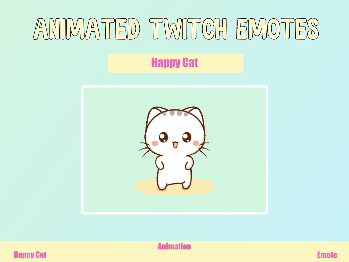 Animated Dancing Cat Emote for Twitch or Discord Twitch Emotes Animated ...