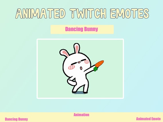 Animated Dancing Bunny Emote for Twitch or Discord Twitch - Etsy