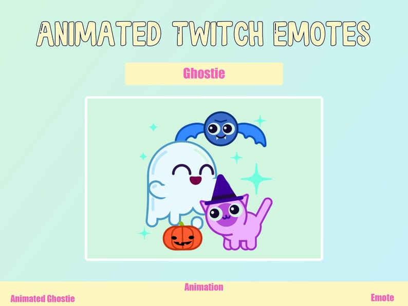 Animated Ghostie Emotes for Twitch and Discord (GIF) - Etsy