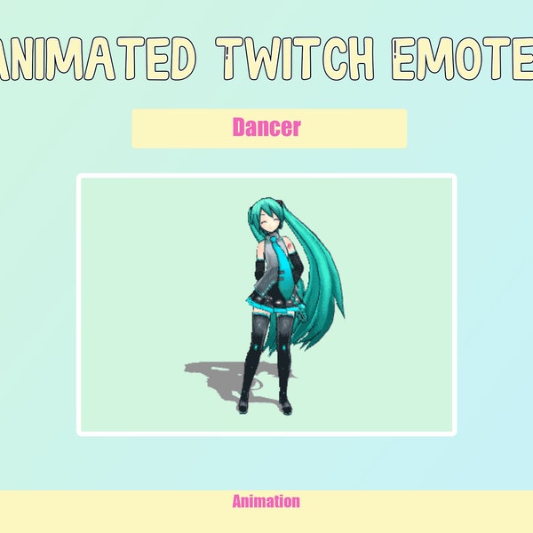 Anime Girl Animated Emote - Etsy