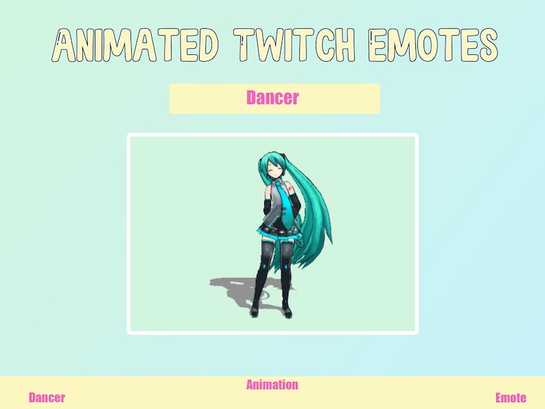 Animated Dancing Anime Girl Emote for Twitch or Discord | Twitch Emotes ...